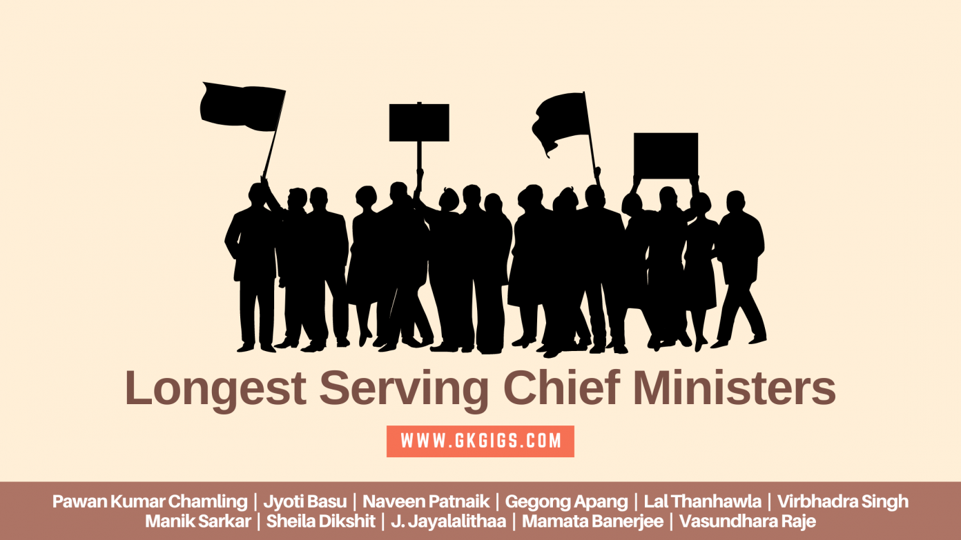 Longest Serving Chief Ministers Of India (2024 Updated) - GkGigs
