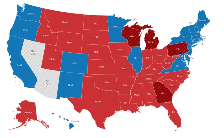 List Of Blue States And Red States In The United States (2025)